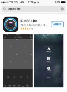 Manual gDMSS iDMSS lite para cámaras. Instalación y configuración.